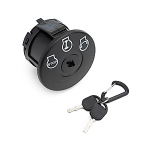 925-04228 Ignition Switch 3 Position with Key Replacement for Craftsman, Troy-Bilt, MTD, Cub Cadet, Husqvarna, JD, AYP, Bad Boy Delta, 725-04228 Lawn Mower Starter Switch