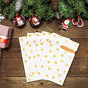 Hongyitime 50 PCS Candy Bag Treat Bags Candy Goodies Plastic Drawstring Gift Bags Treat Bags for Birthday Party Snack Wrapping Wedding Gift Party Favor