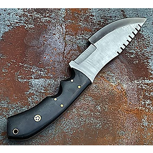 Custom Handmade High Carbon 11 Inch Tracker Knife Tactical Knife EDC Micarta Handle