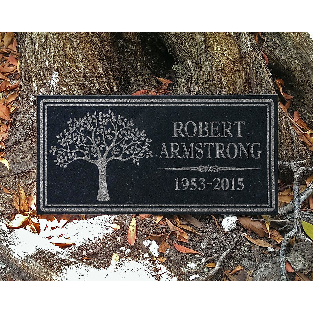 In Loving Memory Personalized Granite Memorial Stone Sympathy Remembrance of Dad Mom Child