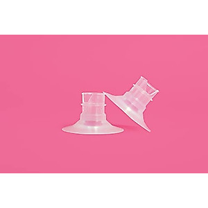 Pumping Pretty Pump Flange Inserts, Compatible with Wearable Breast Pumps, Fits Into 24/25mm Flanges, Breast Pump Accessories, Flange Inserts Suitable for Flat and Elastic Nipples, 2-Pc Set, 19mm