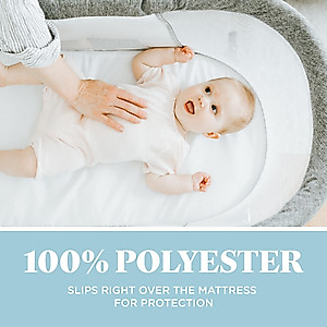 Baby Delight Slumber and Beside Me Doze Sheet, for Bassinet, Machine Washable, White