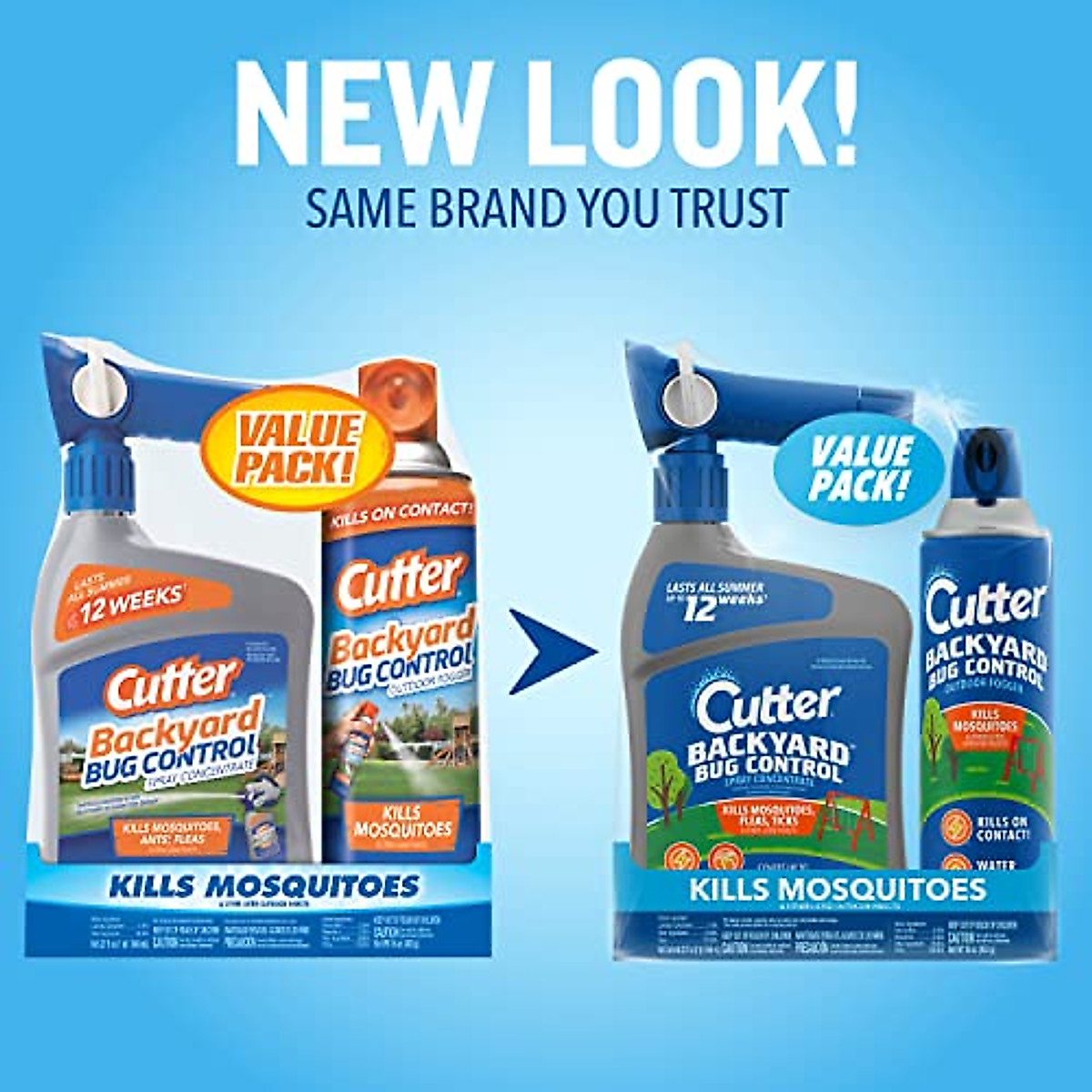 Cutter Backyard Bug Control Combo Pack, with Outdoor Fogger & Hose-End Spray Concentrate