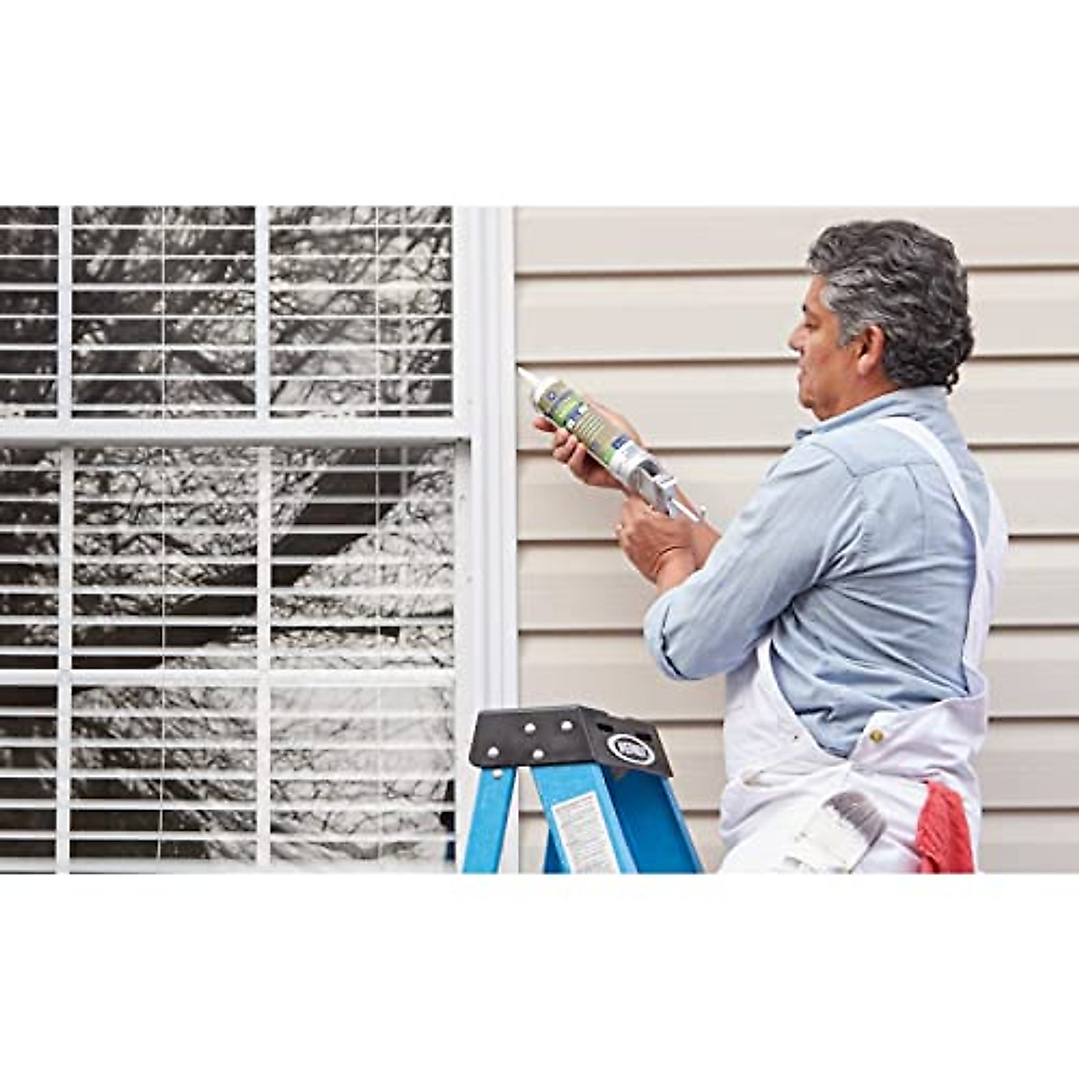 GE Sealants & Adhesives GE5050 Advanced Silicone 2 Sealant, 10.1oz, Metallic Gray