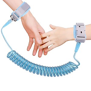 Reflective Anti Lost Wrist Link, Toddler Safety Leash with Key Lock, Safety Wrist Leash for Toddlers, Babies & Kids 8.2 feet