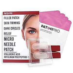 PATCH PRO Micro Eye Patch Hyaluronic Acid Fine Lines, Puffy Eyes, Forehead Lines Microneedle length 0.25mm Patches 4 Pairs