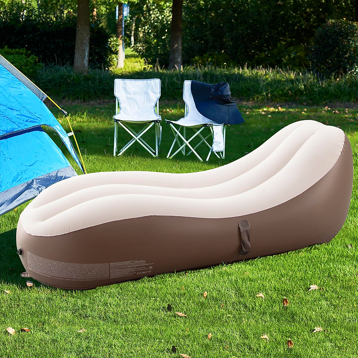 Outraveler Inflatable Couch Air Sofa,Blow Up Chaise Lounge for Outdoor and Home