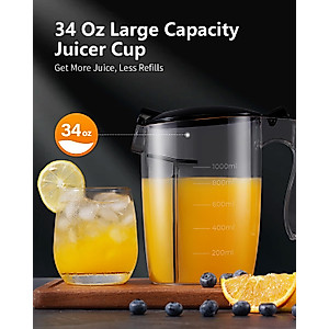 GDOR 1200W Juicer with 3-Speed Setting, Extra Large 3.4” Feed Chute Juicer Machines for Whole Fruits and Veggies, Centrifugal Juicer with 34 Oz Juice Pitcher, BPA-Free, Easy to Clean, Silver