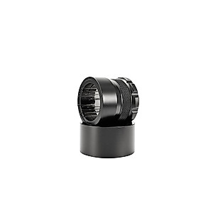 Espresso Distribution Tool with Brush Base, Coffee Powder Distributor Needle Aluminum alloy for Barista Coffee Bar (53mm, Black)