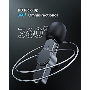 Wireless Lavalier Microphones for iPhones iPad, Noise Reduction Professional Lapel Mics, Low Delay 20M Distance Cordless Mic for Interviewing Vlog Live Stream Podcasting - 2 Pack