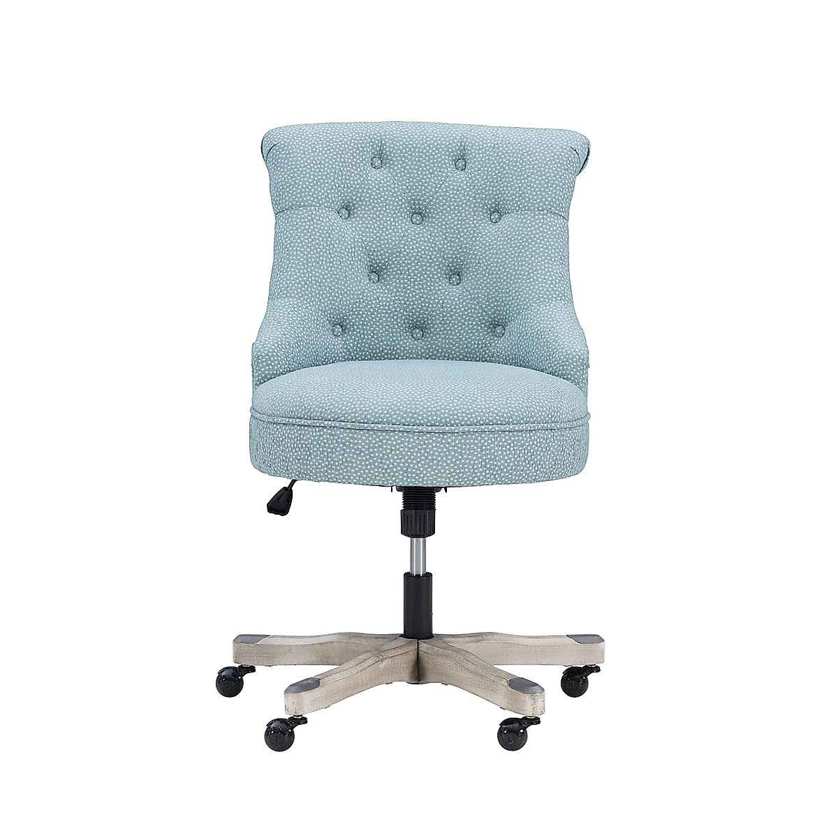 Linon Amzn0240 Talia Light Blue Office Chair, Gray