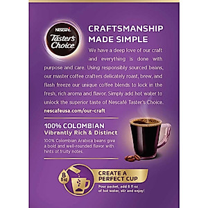 Nescafe Taster's Choice Instant Coffee Columbian, 16 Count (Pack of 2)