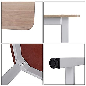 Nihewoo Computer Desk Modern Simple Writing Table Laptop Table Home Office Desk Sturdy Writing Workstation White