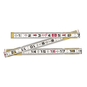 Lufkin 066F 6-Flat Read Wood Folding Rule