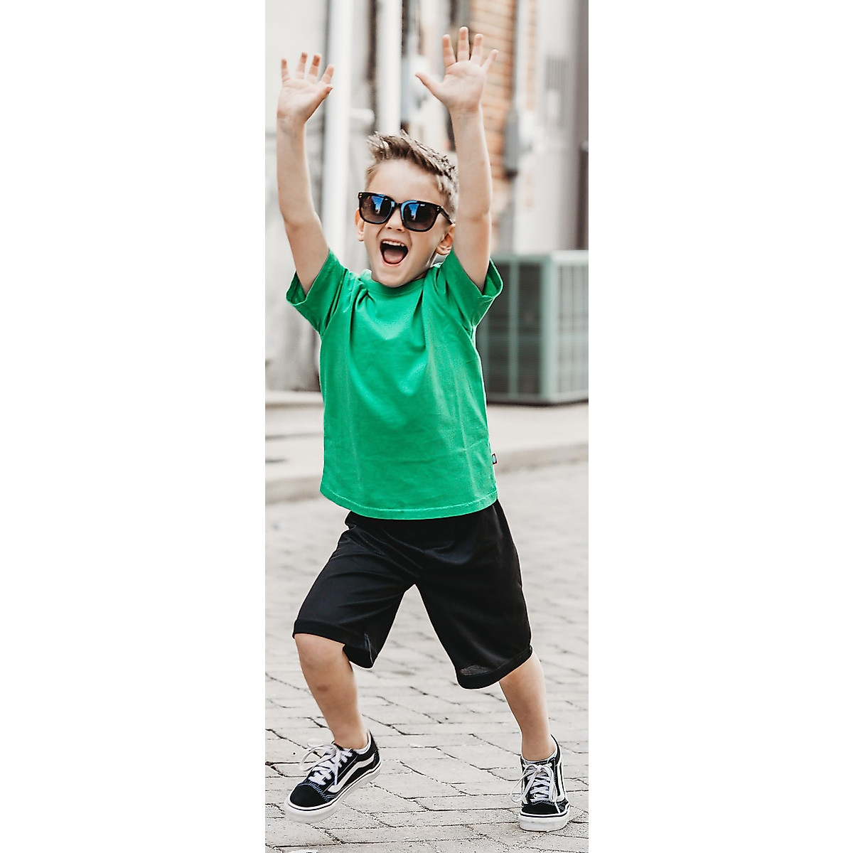 City Threads Athletic Shorts for Boys and Girls Sports Camps School Running Basketball Shorts Perfect for Sensitive Skin on SPD Clothing, Navy, 3T