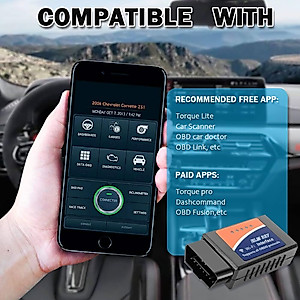 Elm327 WiFi OBD2 Interface Can Bus Scanner Diagnostic Tool with Original 25k80 Chip Support iOS/Android V2.1
