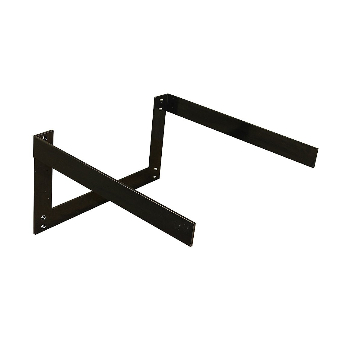 Federal Brace Sento Floating Vanity Support Bracket in Black | 18" D x 18" W x 2" H | Made in America