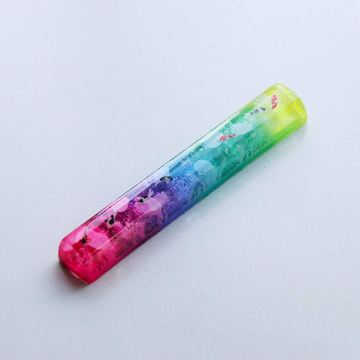 HFSECURITY Koi Space Bar Resin Keycaps for Cherry Mx Switch Mechanical Gaming Keyboard Handmade 6.25x Spacebar Colorful Resin Keycaps