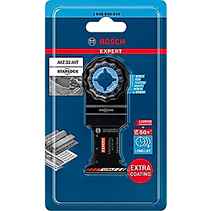 Bosch Professional 1x Expert MetalMax AIZ 32 AIT Multitool Blades (for Steel, Stainless Steel, Width 32 mm, Accessory Multitool)