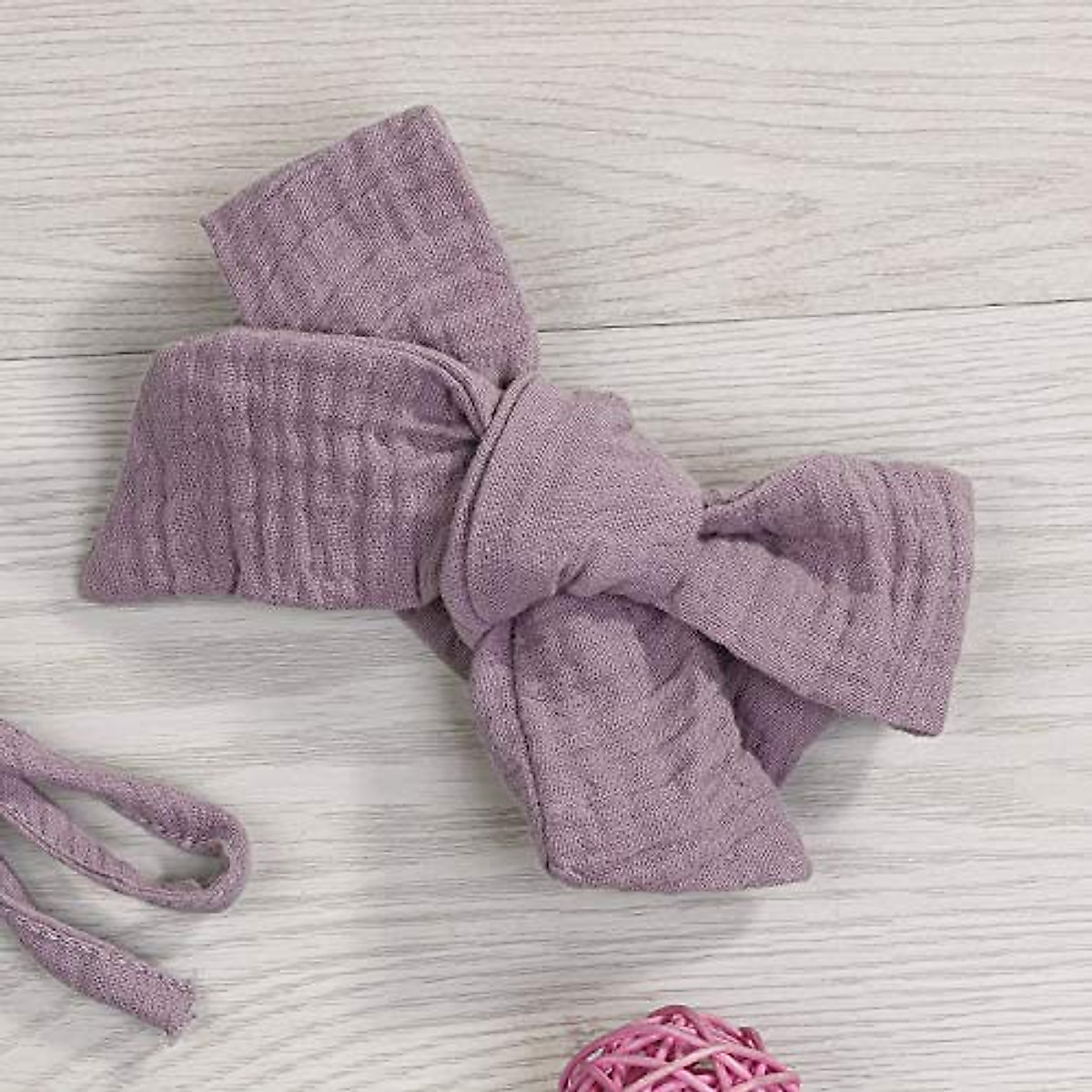 KCSLLCA Baby Girls Sleeveless Romper Set Solid Color Sling Backless Jumpsuit Outfits with Headband (Purple, 0-3 Months)