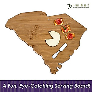 Totally Bamboo South Carolina State Shaped Bamboo Serving & Cutting Board