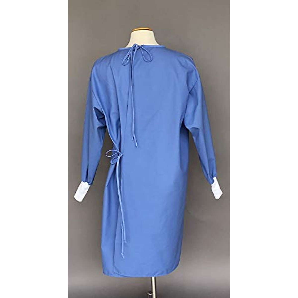 Avery Hill Washable Reusable Medical PPE Level 1 Isolation Gown for Dentists, Hygienists, Doctors, Nurses and Medical Personnel - Blue - Large