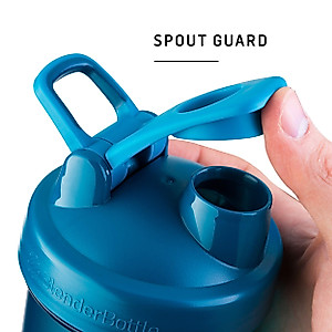 BlenderBottle Classic V2 Shaker Bottle Perfect for Protein Shakes and Pre Workout, 28-Ounce (2 Pack), Red, Green