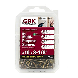 GRK Fasteners 103137 R4#10 x 3-1/8" Screws 70CT