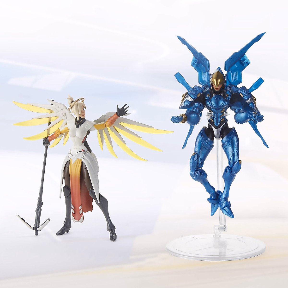 Hasbro Gaming Overwatch Ultimates Series Pharah and Mercy Dual Pack 6-Inch-Scale Collectible Action Figures with Accessories – Blizzard Video Game Characters