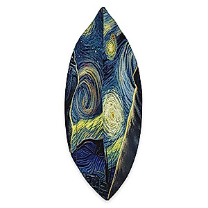 black Pug Pet Love Fun Black Pug in Starry Night Painting Dog Mom Dad Throw Pillow, 18x18, Multicolor