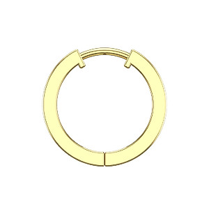 1 Carat 14K Yellow Gold 3 Rows Pave Set Cuff Huggie Diamond Earrings Premium Collection (H-I Color)