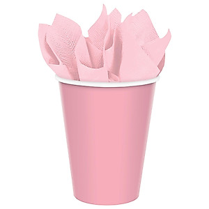 Vibrant New Pink Paper Cups (Pack of 20) - 9 oz. - Perfect for Parties, Gatherings, Picnics & Home Use