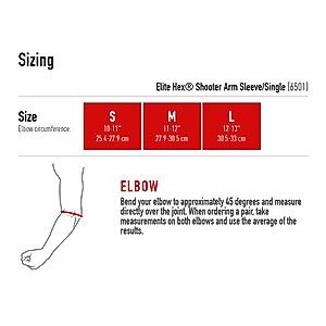 McDavid Elbow and Arm Compression Sleeve with HEX padding. For Basketball, Football, Baseball and more. Knit Airflow and UV Protection