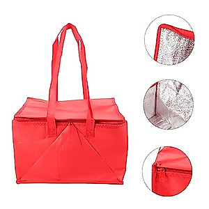 INOOMP Insulation Zip Ties Outdoor Non-woven Fabric Food Carrier Portable Cake Storage Zipper Food Delivery Aluminum Ice Insulated Food Carrying