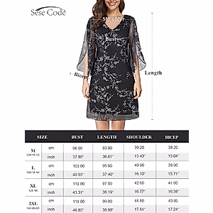 SeSe Code Wedding Guest Dresses for Women 2025 Wedding Guest Elegantes Spring Summer Dress Casual Formal Party Evening Cocktail Cruise Bridesmaid Ladies Mother Womens Flattering Clothes Black XL