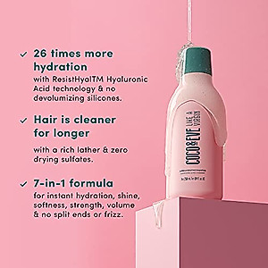 Coco & Eve Like A Virgin Super Hydrating Shampoo - Natural, Sulfate free Hair Care with Argan Oil, Coconut and Avocado Oil | For Dry Damaged, Color Treated Hair | Anti Frizz | Hair Repair (8.4 fl oz)