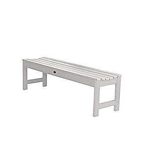 Highwood AD-BENN1-WHE Lehigh Backless Bench, 5 Feet, White