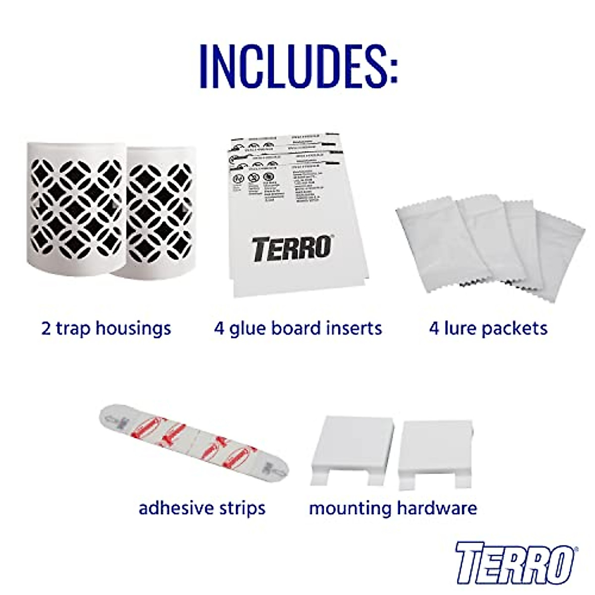 TERRO T550 Discreet Odorless Indoor Fly Trap Plus Lure - Attracts, Traps, and Kills House Flies