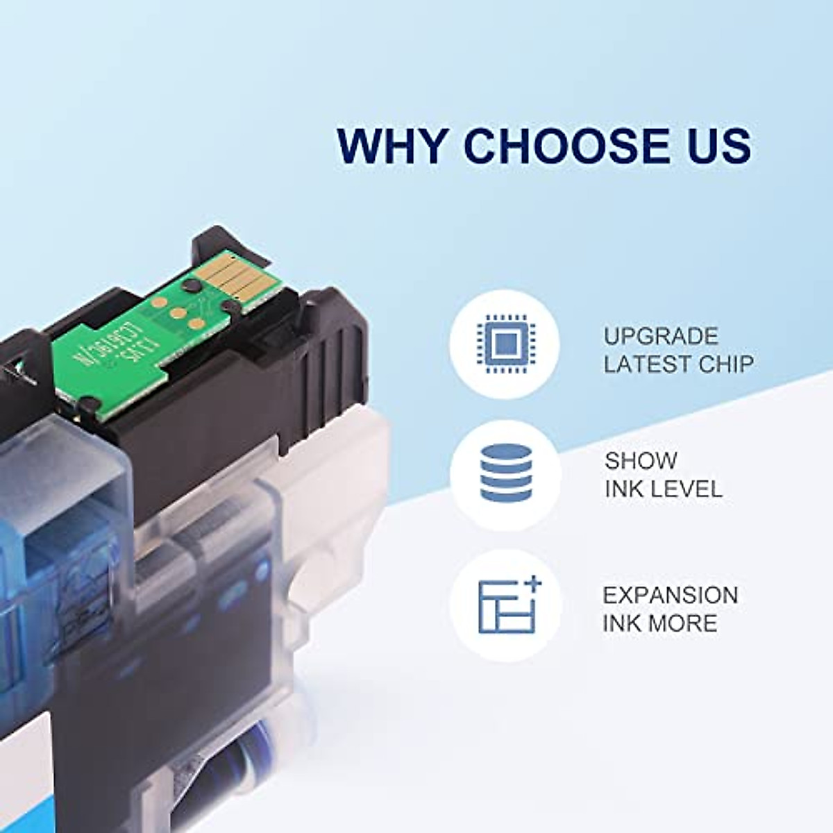 ESTON Compatible LC3029 Ink Cartridge Replacement for Brother LC 3029XXL for MFC-J6535DW MFC-J6935DW MFC-J5830DW MFC-J5930DW MFC-J5830DWXL Printer (2Black 2Cyan 2Magenta 2Yellow, 8-Pack)