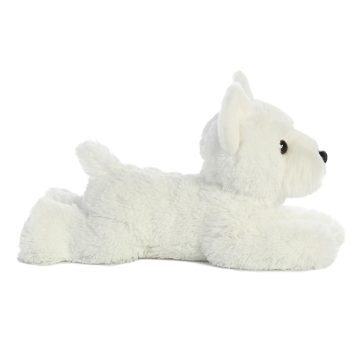 Aurora® Adorable Flopsie™ Windsor Westie™ Stuffed Animal - Playful Ease - Timeless Companions - White 12 Inches