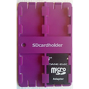Standard SD Card Holder Credit Card Size Secure Digital Memory Card Case (Yellow)