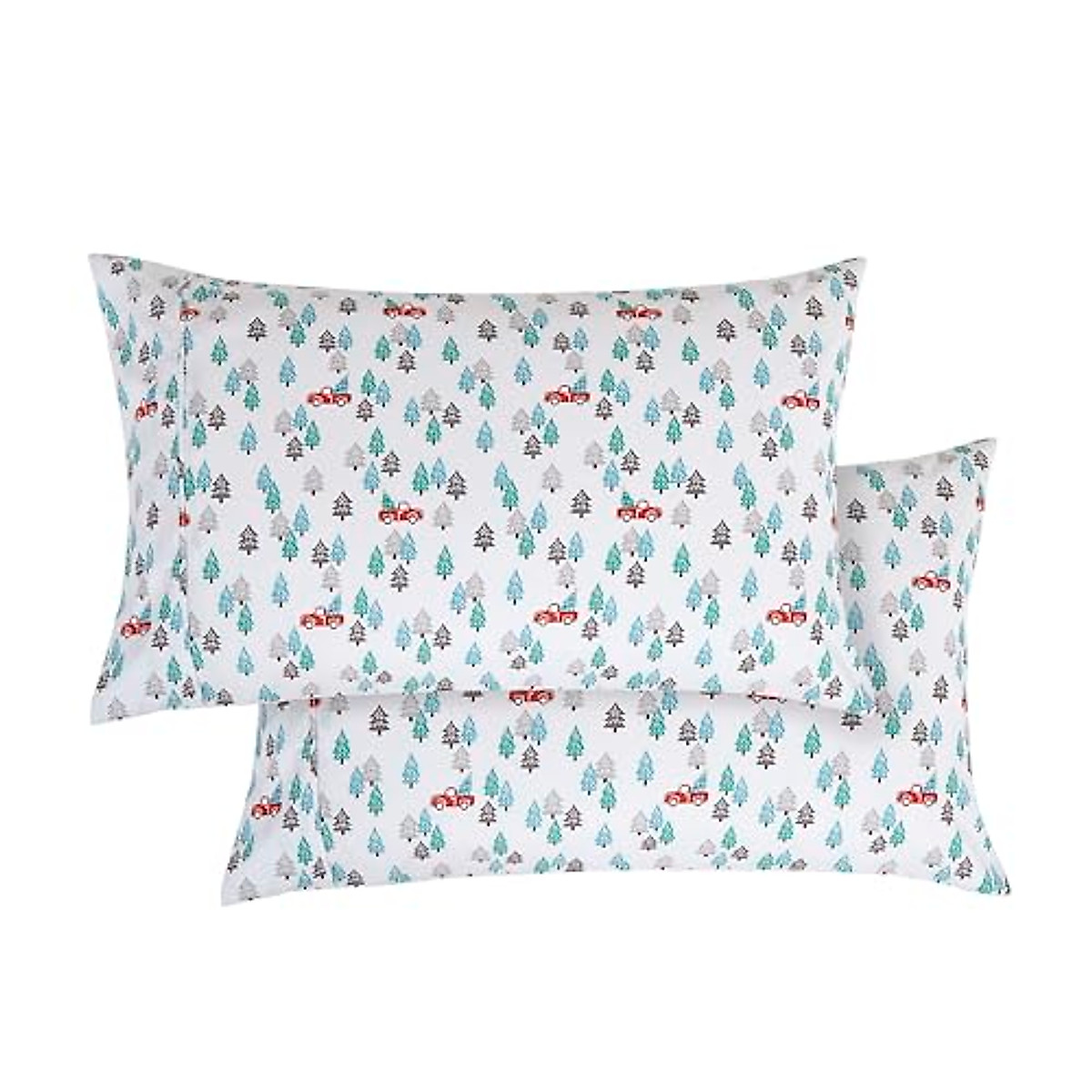 Elegant Comfort Luxury Soft Bed Sheets Holiday Pattern 1500 Premium Hotel Quality Microfiber - Softness Wrinkle and Fade Resistant (4-Piece) Bedding Set, Twin XL, Pickup Tree