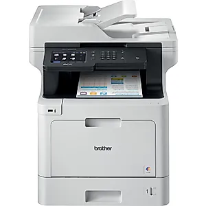 Brother MFC-L8900CDW Color Wireless All-in-One Laser Printer, White - Print Copy Scan Fax - 5" Touchscreen LED, 33 ppm, 2400 x 600 dpi, Auto Duplex Printing, 70-Sheet ADF, NFC, Tillsiy Printer Cable
