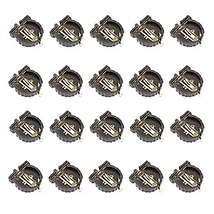 bnafes 20PCS Battery Holder Coin Cell Holder, CR2032 Battery Holder with Switch, 1 x 3V CR2032 Button Coin Cell Battery Holder with Leads On Off Switch