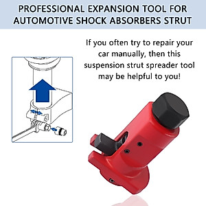 Car Strut Spreader Tool,Heavy Duty Car Strut Shock Absorber Socket Spreader Tool for 5.0-10.5 mm,Professional Automotive Tools Compatible with Ford BMW Audi VW (Red)