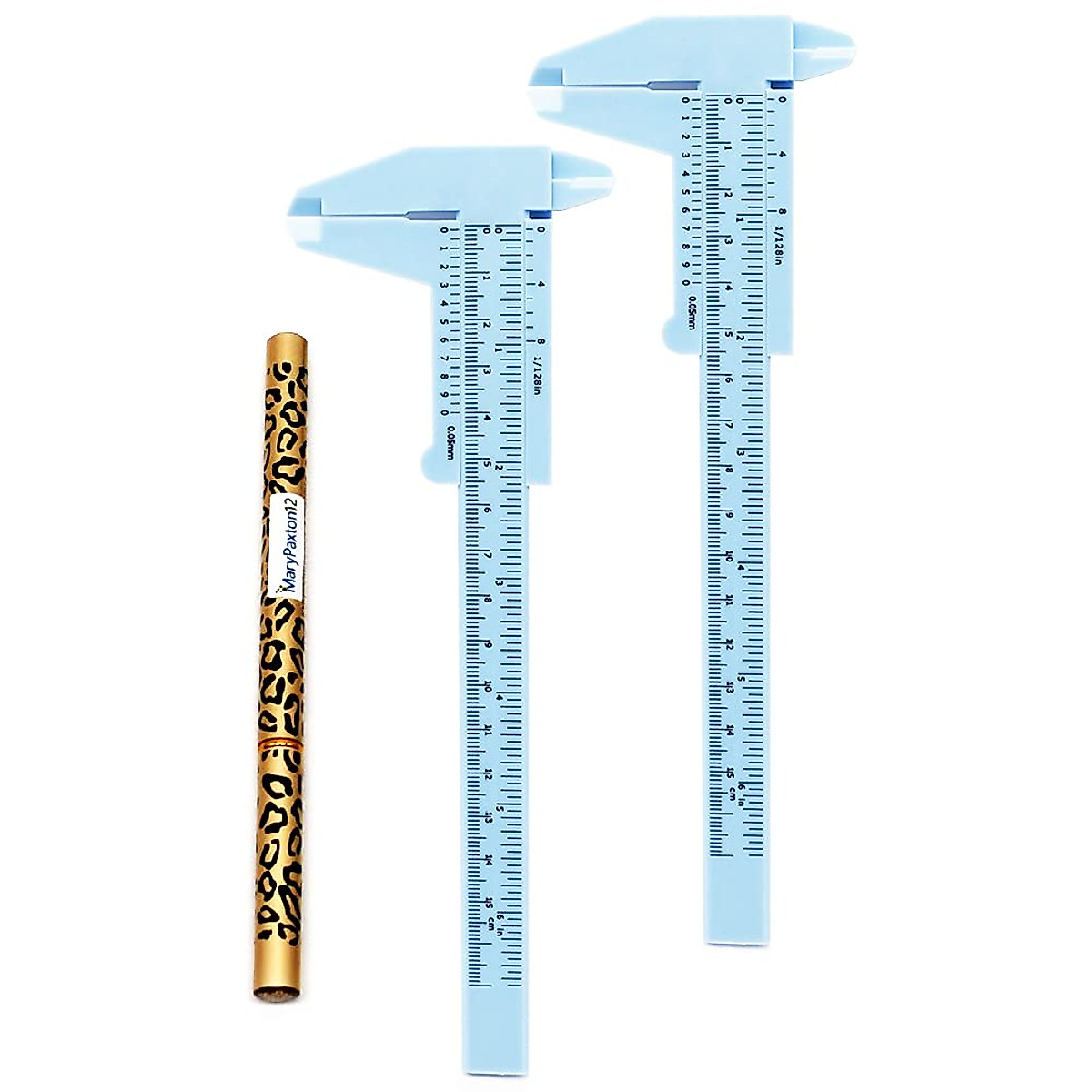 2 Pack Microblading Eyebrow Ruler Makeup Measure Eyebrow Guide Ruler Permanent Tools Calipers Tattoo Eyebrow Line Lip Makeup Tools Double Scale Tattoo Stencils Sliding Gauge With Extra Gift
