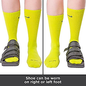 BraceAbility Post-op Shoe for Broken Foot or Toe | Medical/Surgical Walking Boot Cast, Stress Fracture Brace & Orthopedic Sandal with Hard Sole (Small - Female)
