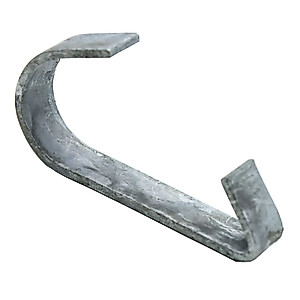 1-3/8”Chain Link Fence Gate Clips, Kennel Panel Clip Bands, Chain Link Fence Latch Hardware, Chain Link Fence DIY Gate Clips, Galvanized Steel, 16 Packs