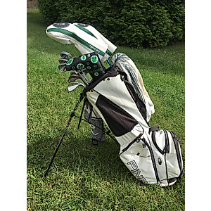 Parsaver Shamrock Lucky Clover Golf Blade Putter Cover Lucky Four Leaf Clover Black Covers for Scotty Cameron Odyssey Taylormade Titleist Ping and Mizuno Putters. A Wonderful Golf Gift