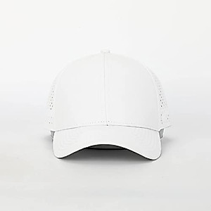 ANKOR Ultra Performance Water-Resistant UPF 50 Baseball Hat | Golf | Boat | Beach | Lake | Workout | Everyday | Men and Women (White)